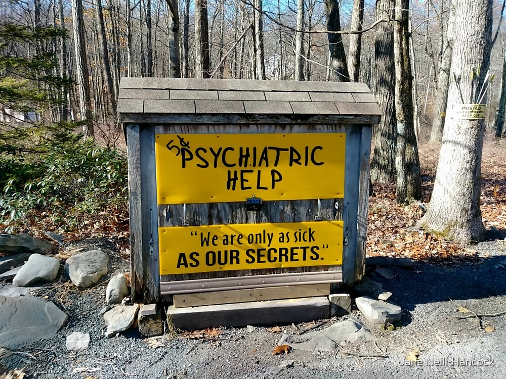 "5 cents Psychiatric Help Sign" by Jane Neill-Hancock | Redbubble