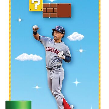 "Kwan Cleveland Guardians Indians Mario Coin Jump" Sticker for Sale by ...