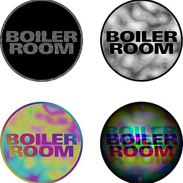 "Boiler Room Set" Sticker for Sale by Sunartly | Redbubble