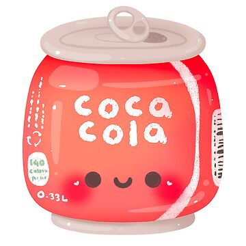 "Cute kawaii soda can" Sticker for Sale by craafty queen | Redbubble