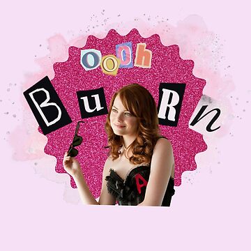 "Oooh Burn! Easy A " Sticker for Sale by Katie L | Redbubble