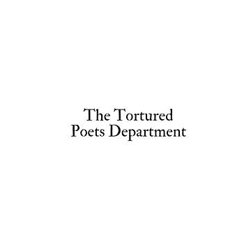 "Taylor Swift The Tortured Poets Department lyrics" Poster for Sale by ...