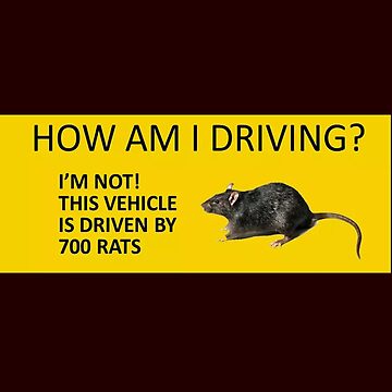 "HOW AM I DRIVING? I'M NOT! THIS VEHICLE IS DRIVEN BY 700 rats - FUNNY ...