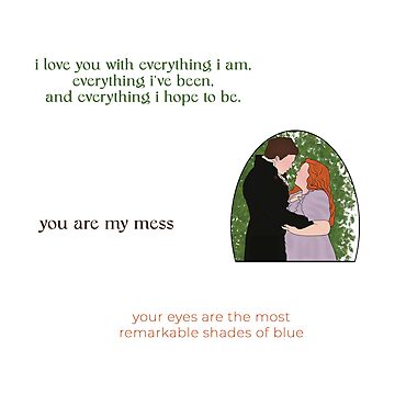 "Polin (Penelope and Colin) - Bridgerton sticker pack" Sticker for Sale ...