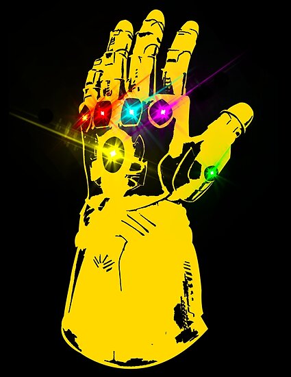 "The Infinity gauntlet" Poster by ijslapje | Redbubble