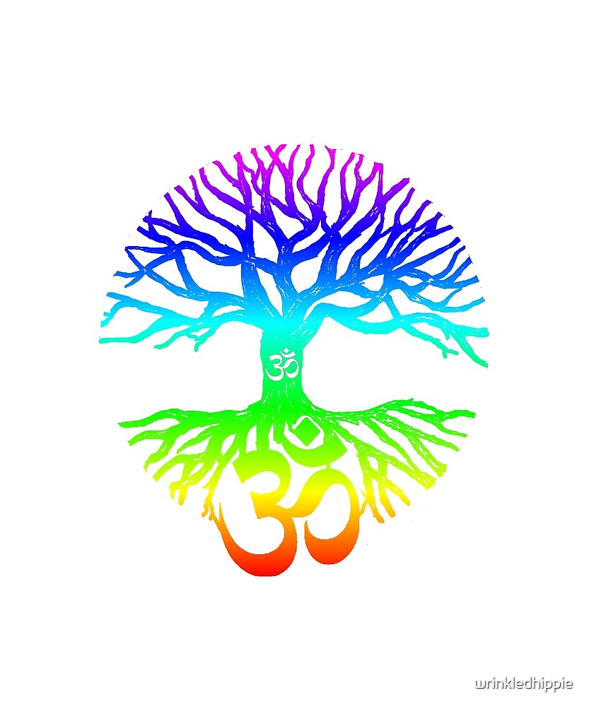 "Tree of Life, Zen, Chakra colors, Yoga, Aum, Om " by wrinkledhippie ...