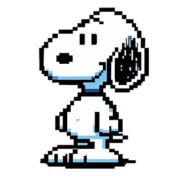 "Snoopy Pixel Art" Sticker by Phantom-Moon | Redbubble