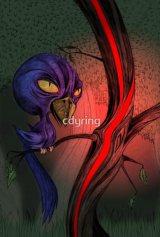 "Creepy Bird" by cdyring | Redbubble
