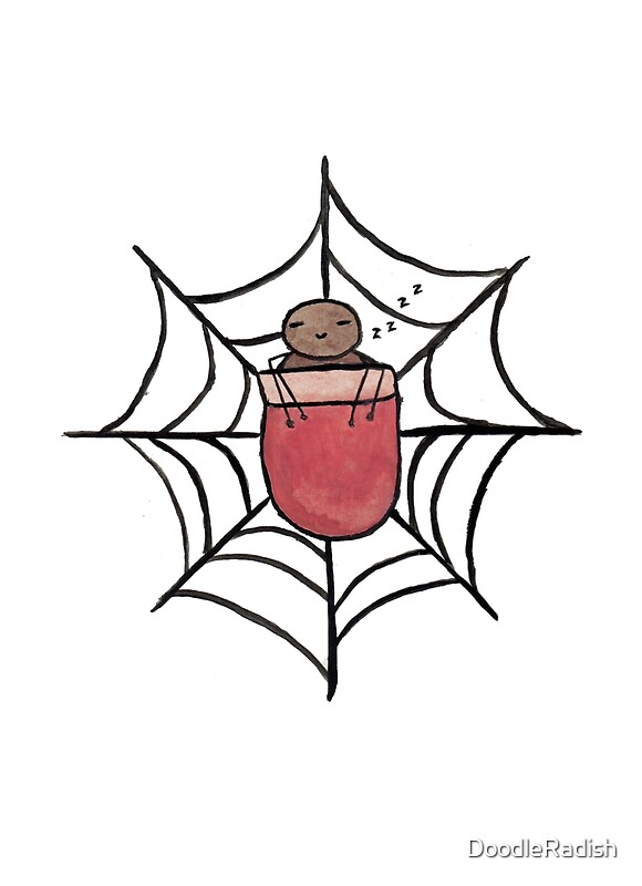 "Sleeping Spider" by DoodleRadish | Redbubble