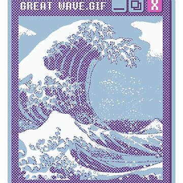 "Great Wave.gif - Sticker" Sticker for Sale by Ilustrata Design | Redbubble