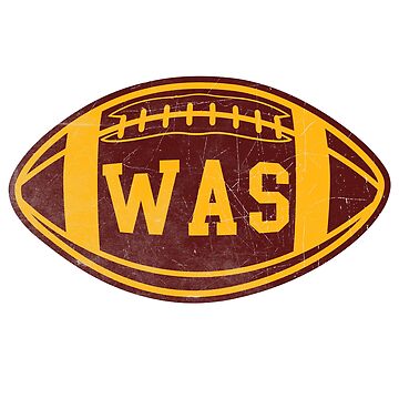 "Washington Retro Throwback Football" Sticker for Sale by Bo-Bros-Tees ...