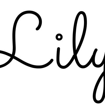 "Writing Lily Name Label" Sticker for Sale by NormadWorld | Redbubble