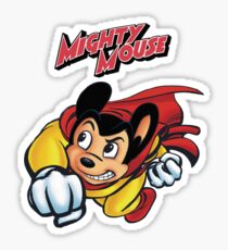 Mighty Mouse Stickers | Redbubble