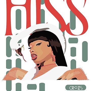 "Megan Thee Stallion HISS" Sticker for Sale by zalmancruz | Redbubble
