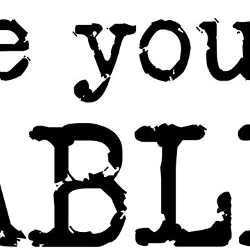 "Are you a Cable? John Robins, Taskmaster quote" Sticker for Sale by ...