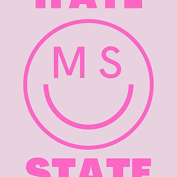 "HAIL STATE SMILEY FACE" Sticker for Sale by EmmyandArt | Redbubble