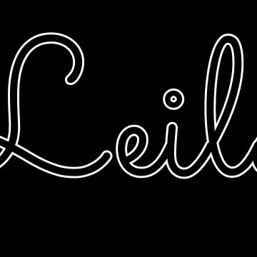 "Writing Leila Name Label (Black)" Sticker for Sale by NormadWorld ...