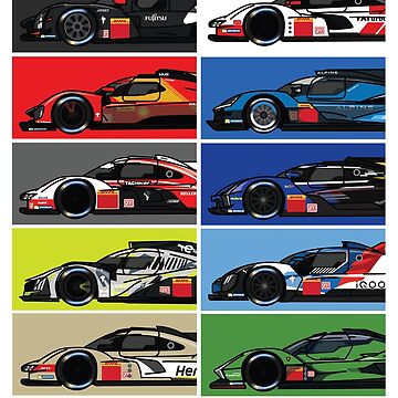 "WEC Hypercars 2024" Sticker for Sale by AdhikaSeta | Redbubble