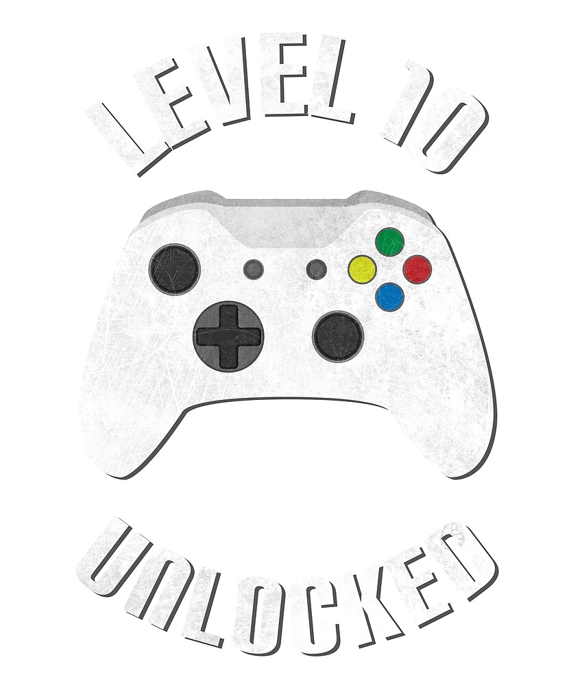"Level 10 Achievement Unlocked | Ten Year Old Gamer Birthday" by ...