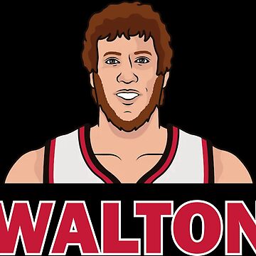 "Bill Walton Basketball Legend Signature Vintage Retro" Sticker for ...