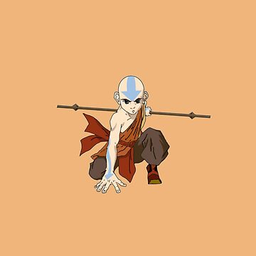 "Avatar ATLA- Aang" Sticker for Sale by MJdesignz | Redbubble
