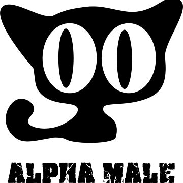 "Cute Alpha Male" Sticker by helium-ox | Redbubble
