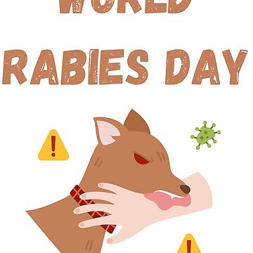 "World Rabies Day" Sticker for Sale by Simo0455 | Redbubble