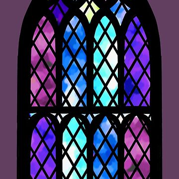 "Stained Glass Gothic Cathedral Window" Sticker for Sale by Abbelin ...