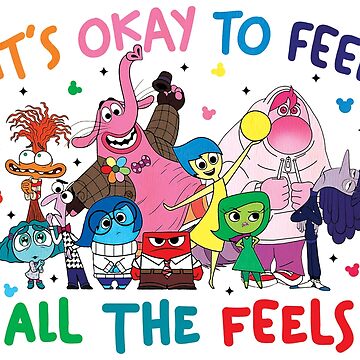 "Today I Feel All The Feels Inside Out 2" Sticker for Sale by Myna ...