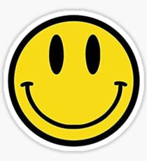 Yellow Smiley Face Stickers | Redbubble