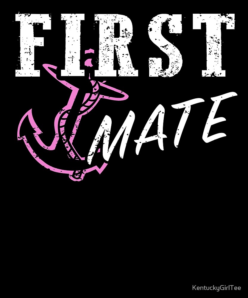 "First Mate Shirt Boat Shirt Love Sailing Boating Shirt Anchor" by ...