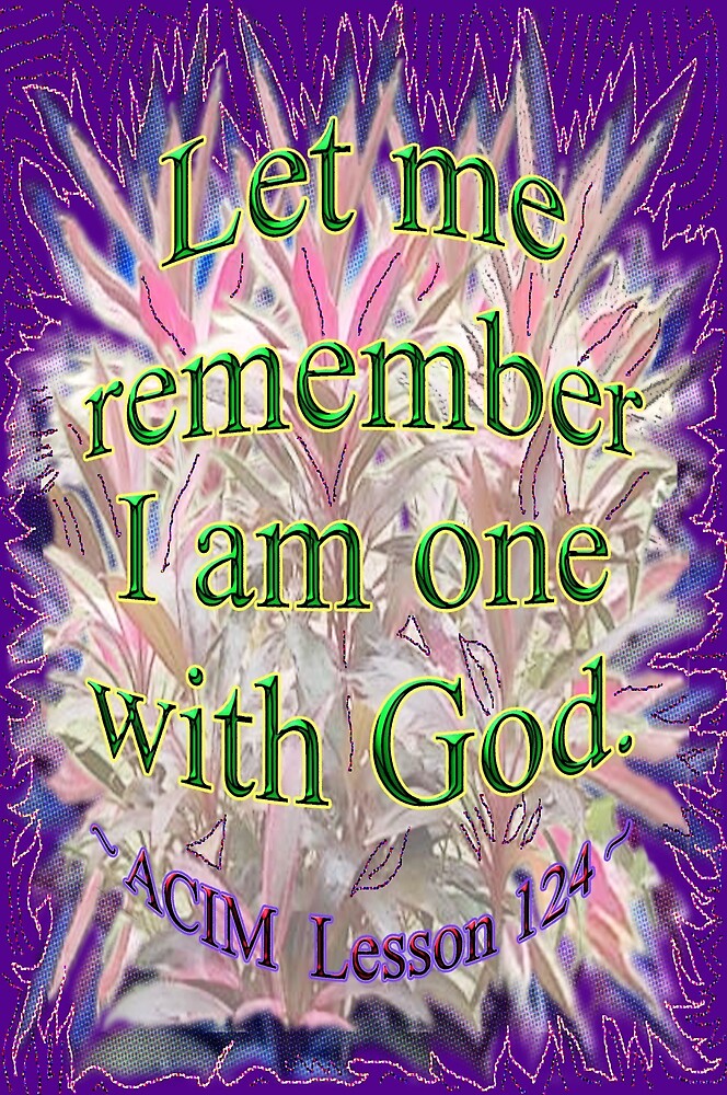 "Lesson 124" by ACIM-LOVE | Redbubble