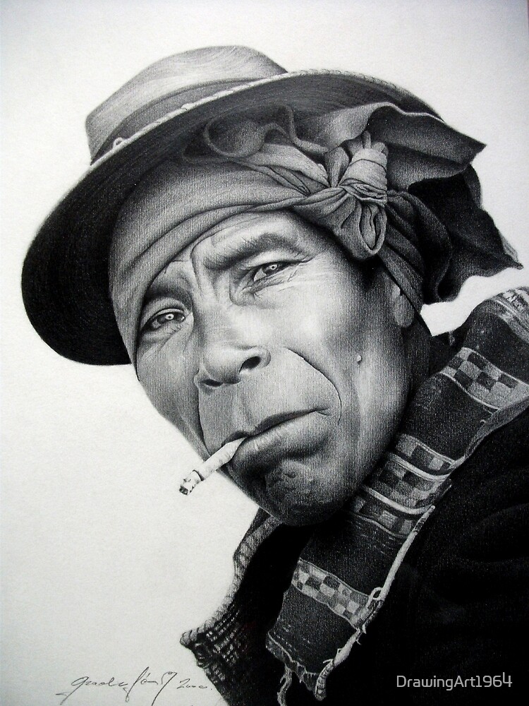 "MEXICAN MAN 1" by DrawingArt1964 | Redbubble