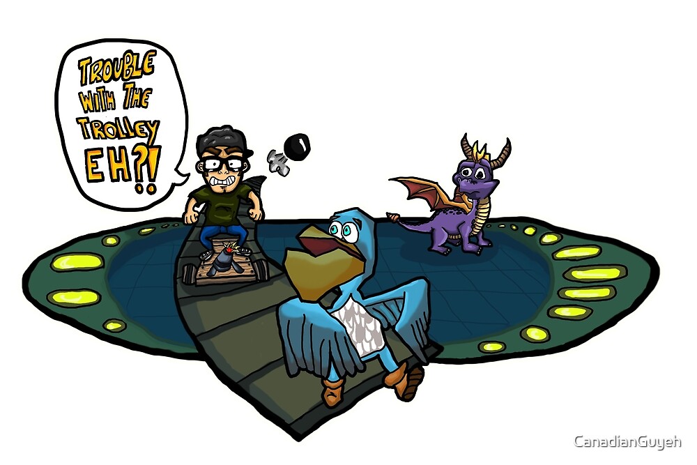 "TROUBLE WITH THE TROLLEY EH?! - Canadian Guy Eh Merchandise" by ...