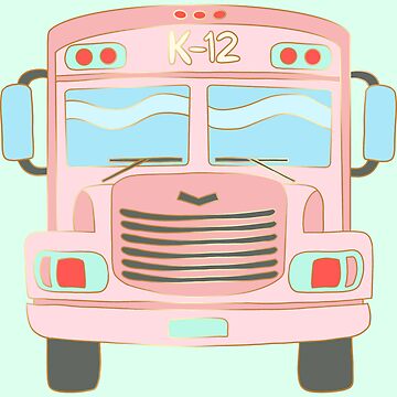 "K-12 School Bus Pastel Melanie Martinez Pin" Sticker for Sale by ...