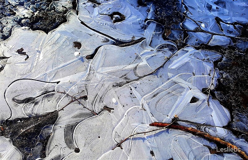 "Patterns In Ice" by Lesliebc | Redbubble