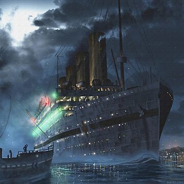 "Britannic at night | Painting | Art by Eliott Sontot" Poster for Sale ...