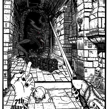 "7th Ward Dragon " Sticker for Sale by Destination Nowhere | Redbubble