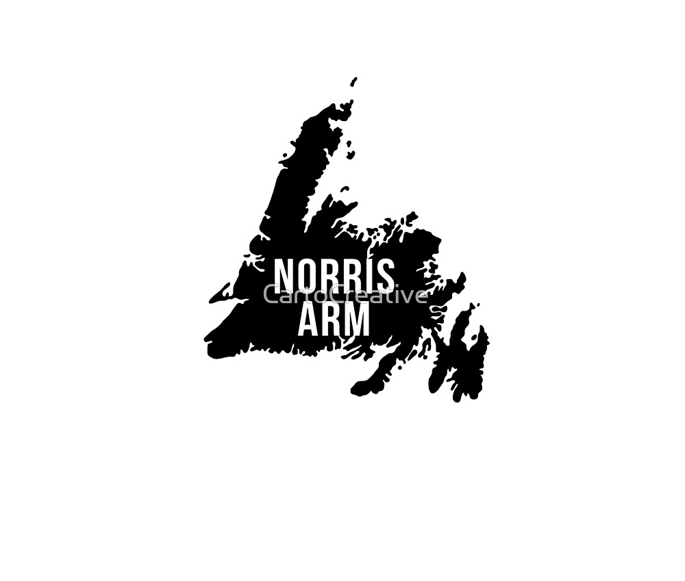 "Norris Arm, Newfoundland Silhouette" by CartoCreative | Redbubble