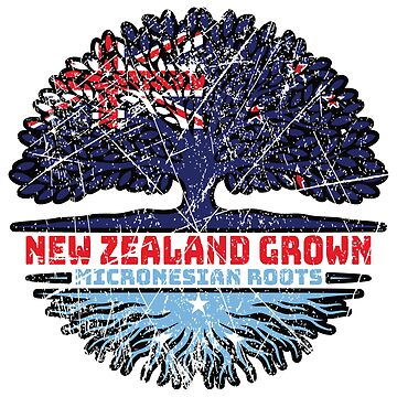 "Micronesia Micronesian New Zealander New Zealand Tree Roots Flag ...