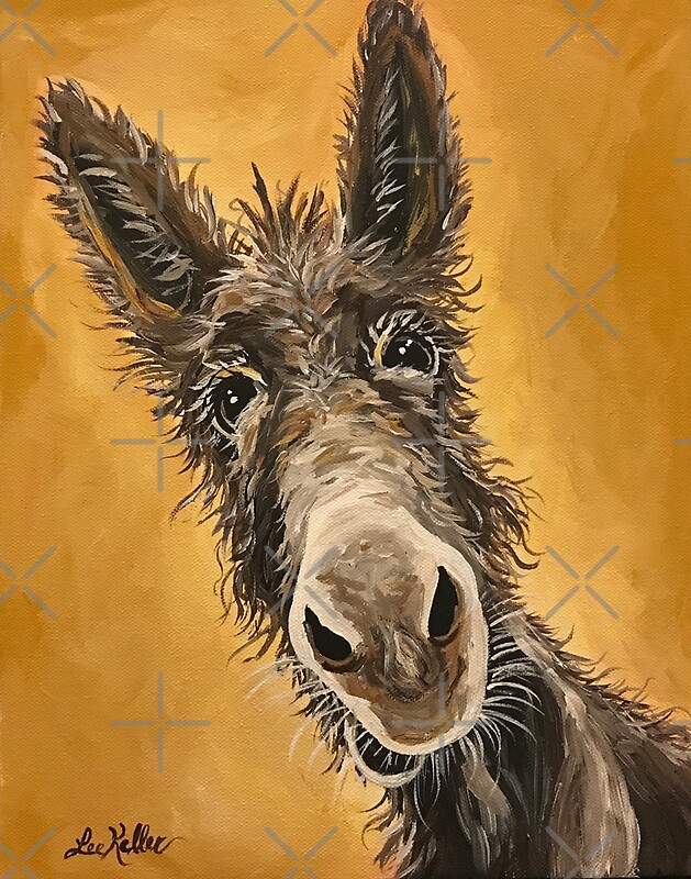 "Donkey Art, Burro Art" by leekellerart | Redbubble