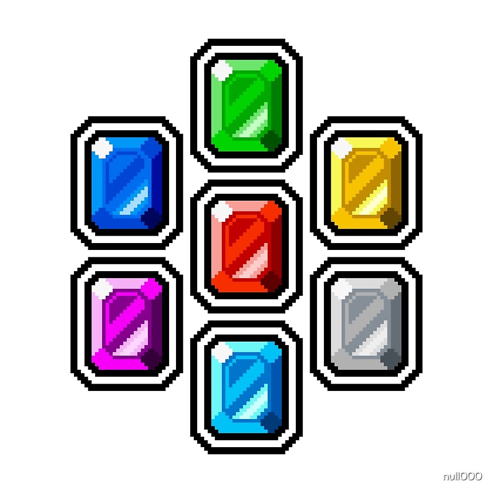 "Sonic Rush - Sol Emeralds pixel art" by RandomObliquity | Redbubble