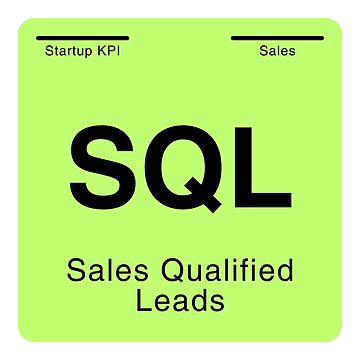 "Periodic table of startup KPIs “Sales Qualified Leads (SQL)”" Sticker ...