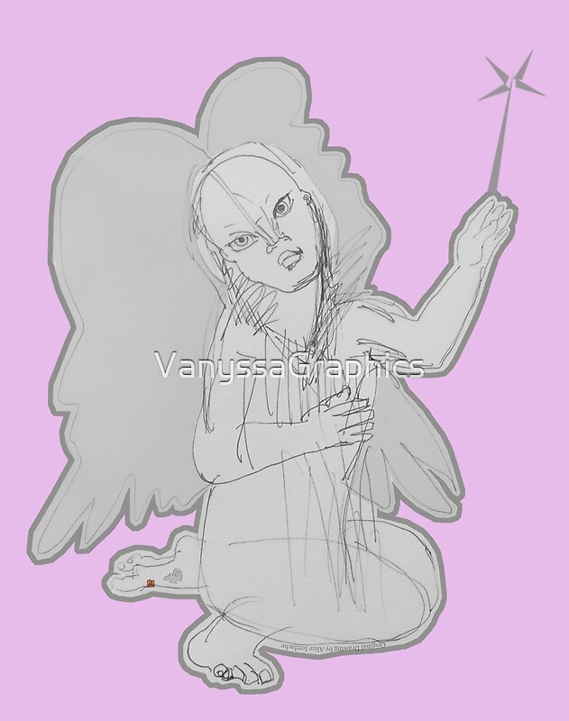 "The Fairy Money Angel (Original Art Hand Drawing by ACCI)" by ...