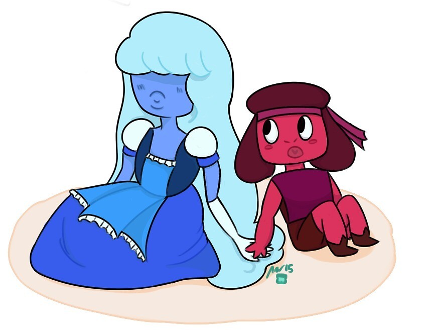 "Ruby and Sapphire - Steven Universe" by kittanking | Redbubble