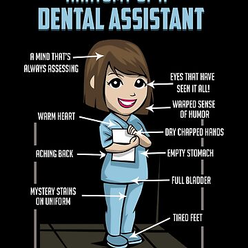 "Anatomy Of A Dental Assistant - Dentist Tooth Mouth" Poster by ...