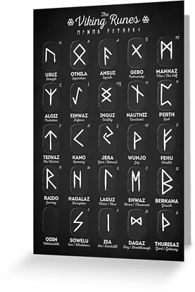 "Viking Runes" Greeting Card by innasoyturk | Redbubble