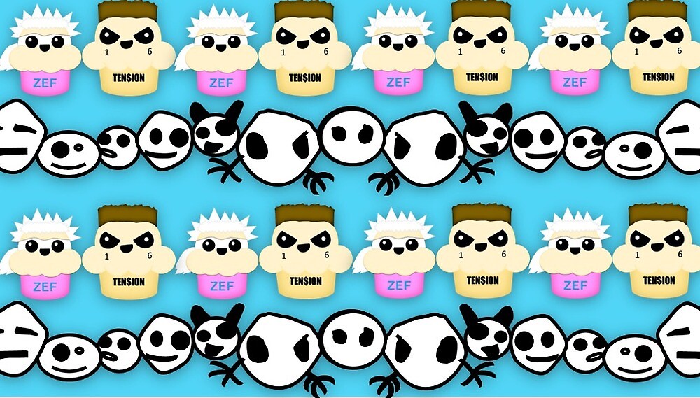 "Zef Ninja and Yolandi Cupcake Pattern" by ashley-cotner | Redbubble