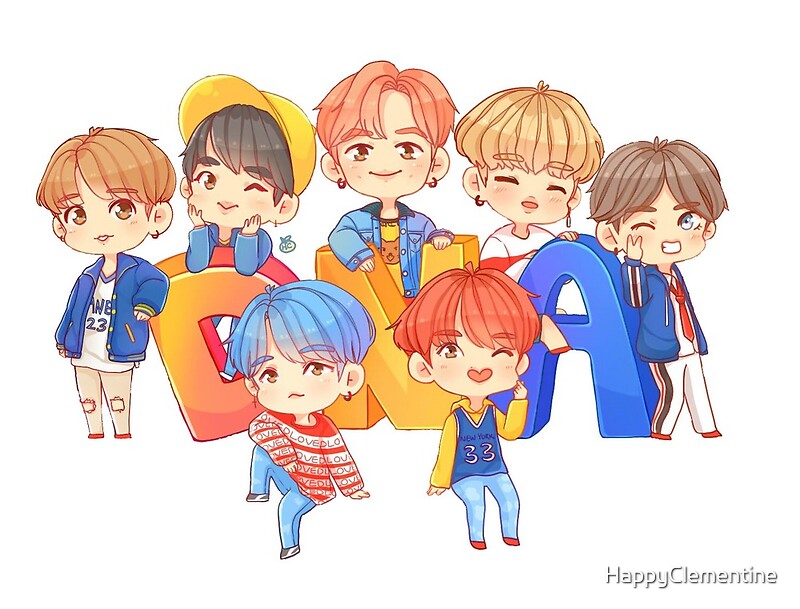 "BTS DNA CHIBI" by HappyClementine | Redbubble