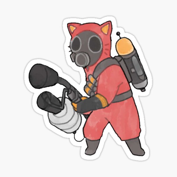 Pyro Tf2 Stickers | Redbubble